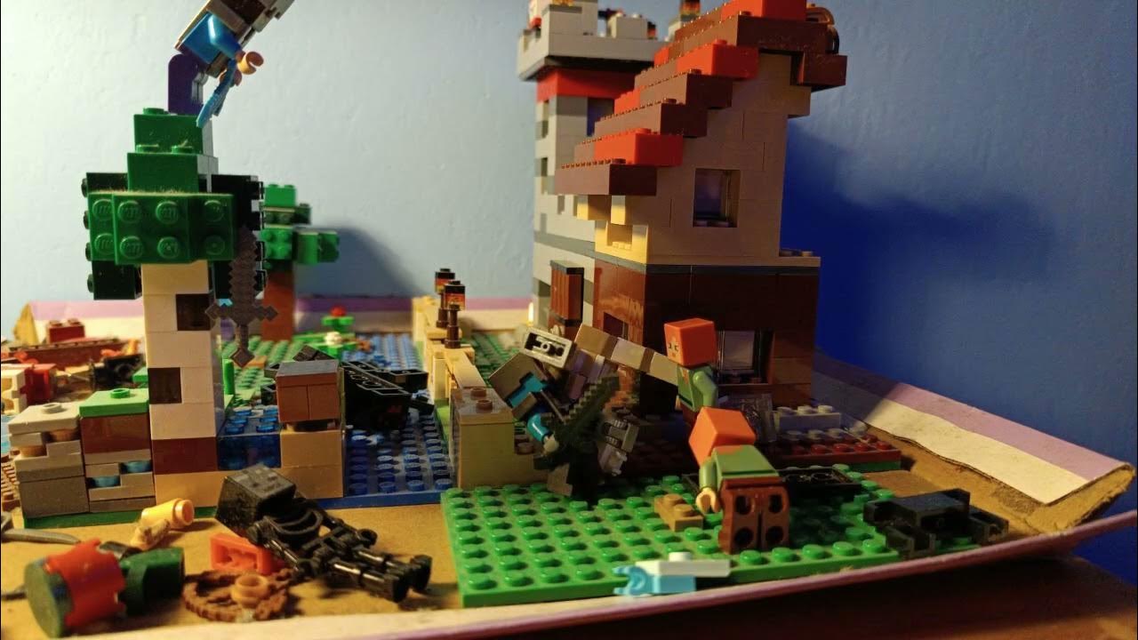 Lego Minecraft Animace ”Pád Alex„ - YouTube