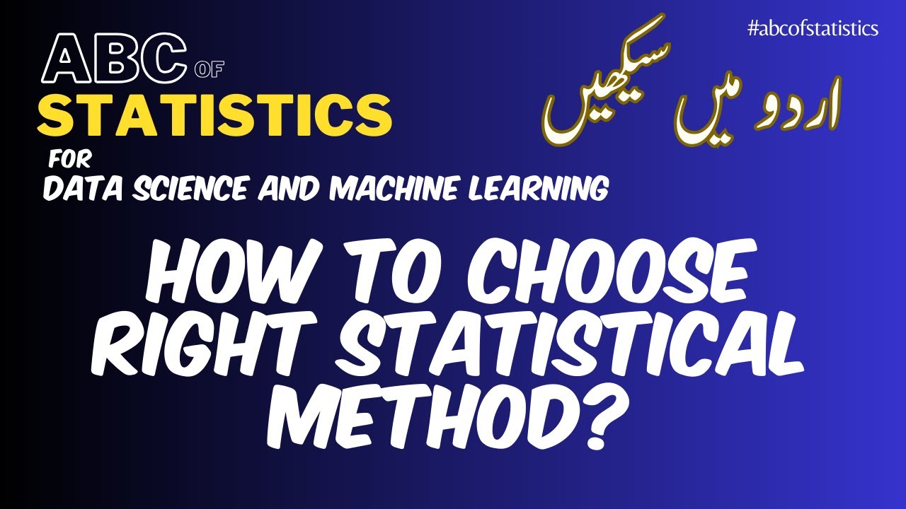 How to choose the right statistical method? - YouTube