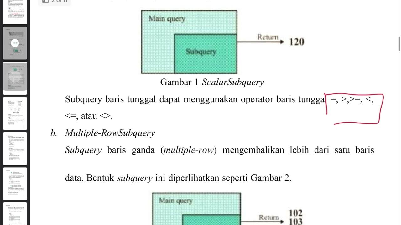 Pemrograman Basis Data - SubQuery - YouTube