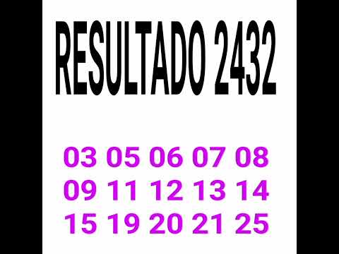 RESULTADO DO CONCURSO 2432