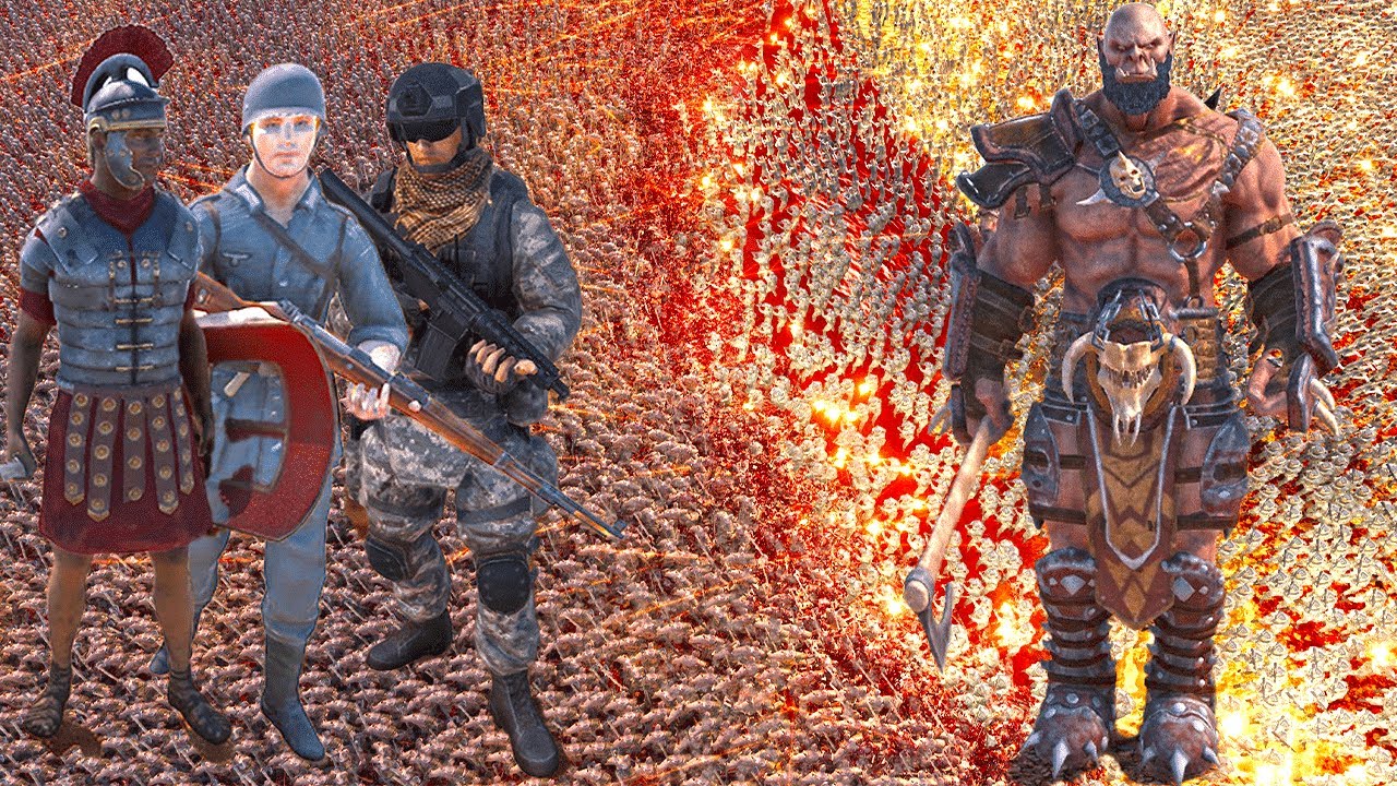 3 GREAT GENERAL'S ATTACKED BY 1,000,000 MILLION ORC ARMY ! Ultimate ...