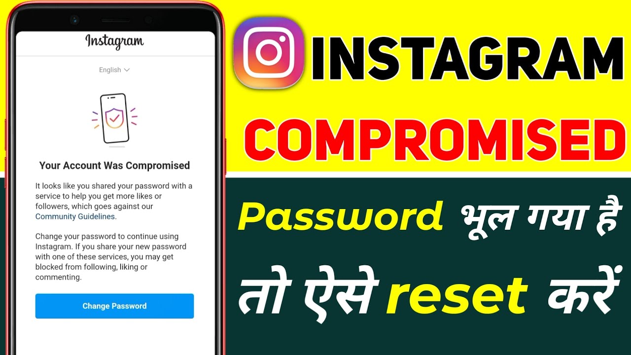 Compromised instagram account | How to Fix Instagram account was ...