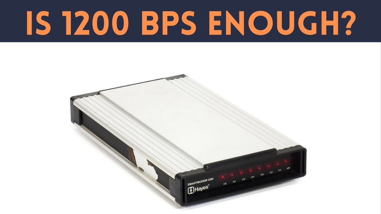 Hayes 1200 Smart Modem! - YouTube