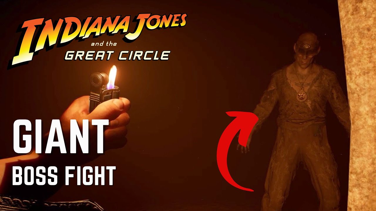 Giant Boss Fight [IN THE DARK] - Indiana Jones and the Great Circle ...