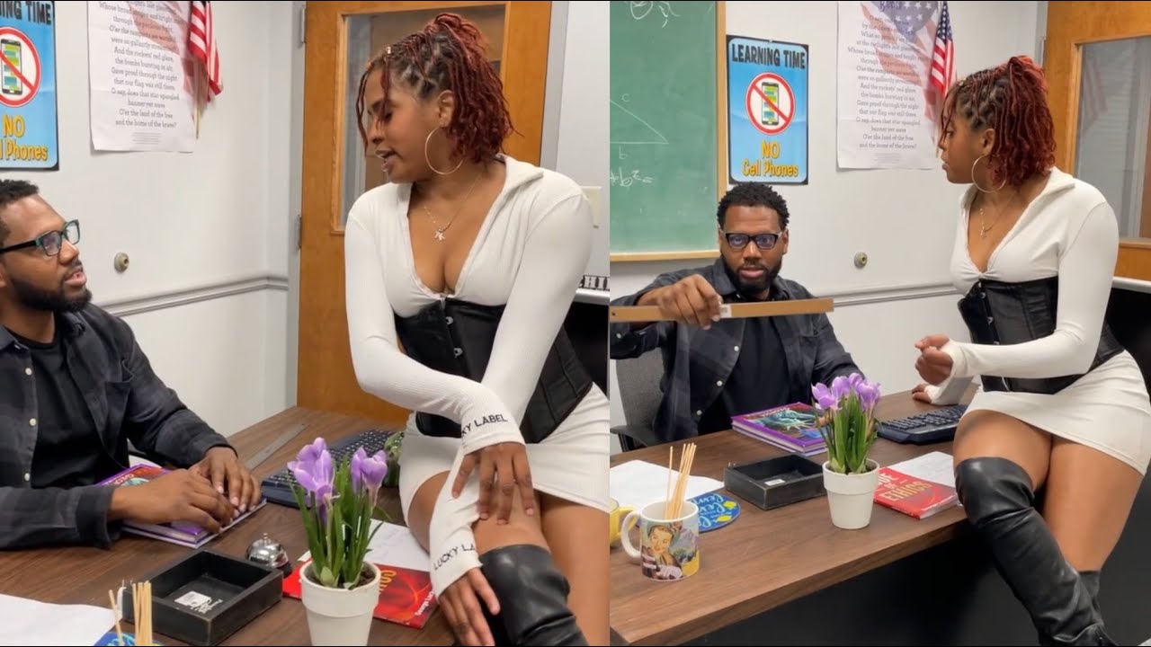 She came to the wrong classroom 😅 - YouTube