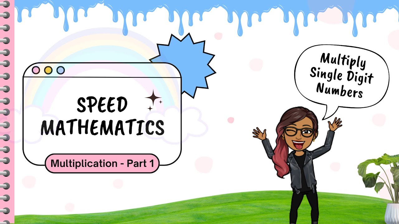 Multiplication - Speed Math | Part 1 | Multiply Single Digit Numbers ...