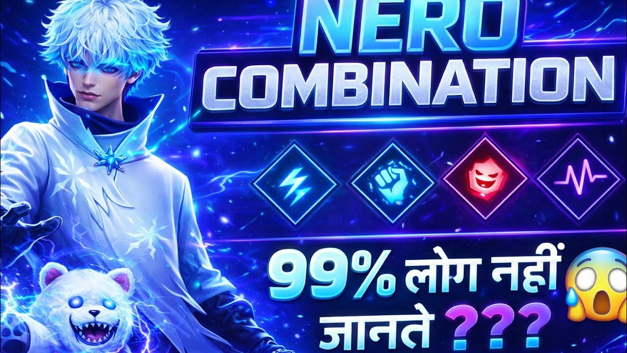 TOP 3 BEST COMBINATION FOR NERO CHARACTER 🔥||🎮FREE FIRE RANK PUSH ...