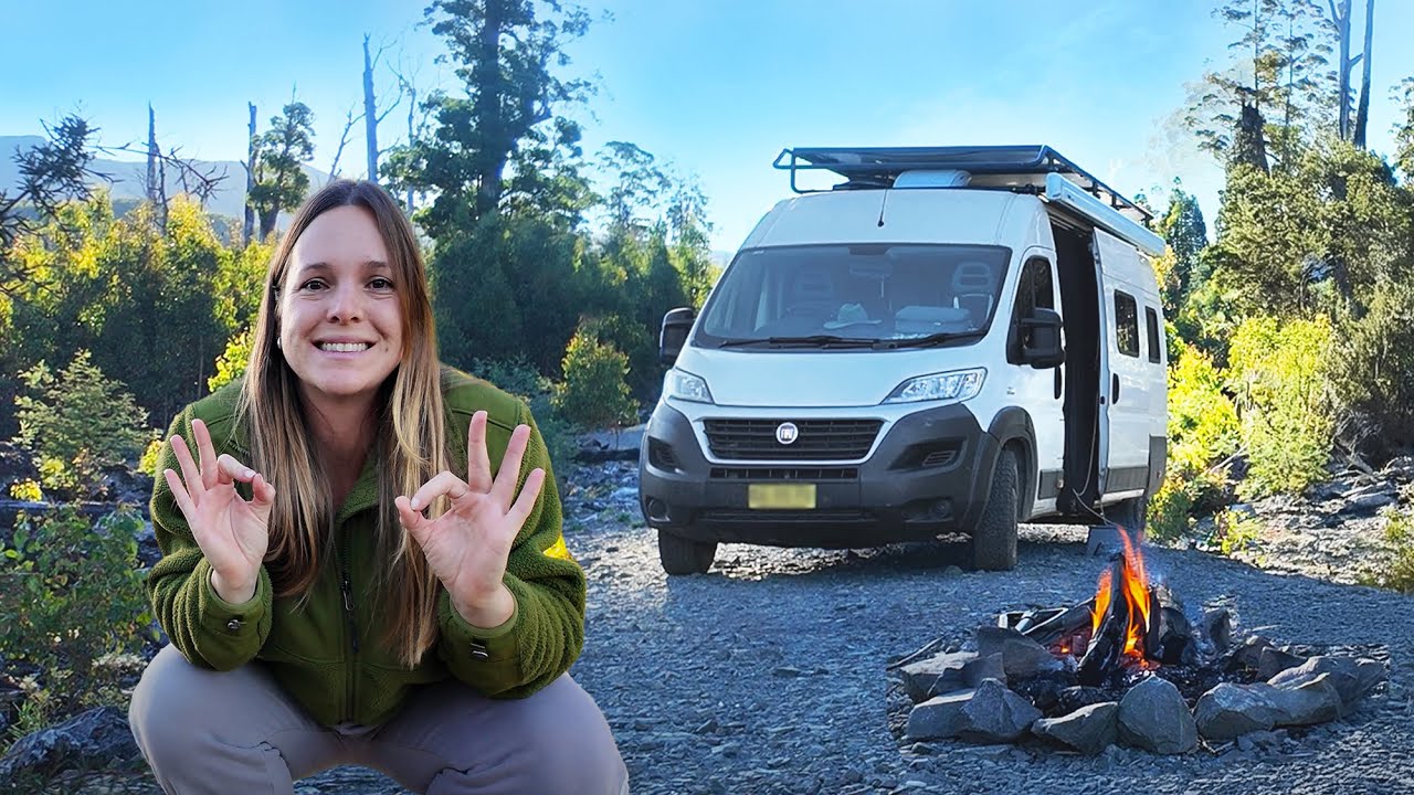 Van Life Camping and Cooking among Giant Trees in Tasmania - YouTube