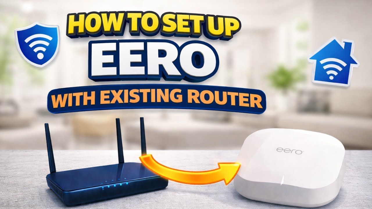 How To Set Up Eero With Existing Router - YouTube