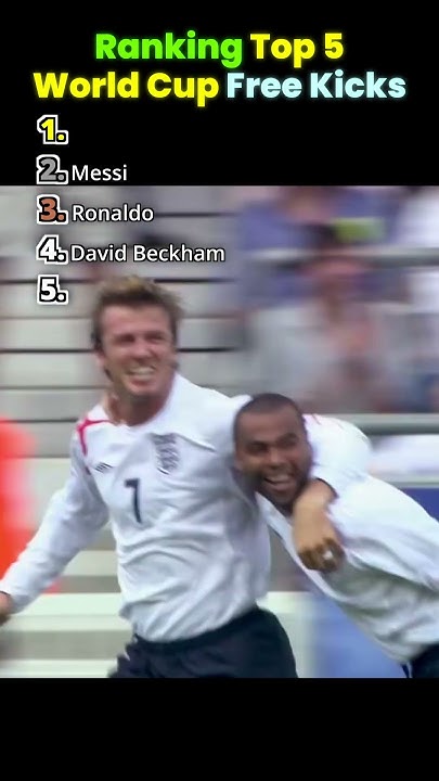 Top 5 World Cup Free Kick Goals! 😲 #shorts #football #freekick #goals #top5 #worldcup - YouTube