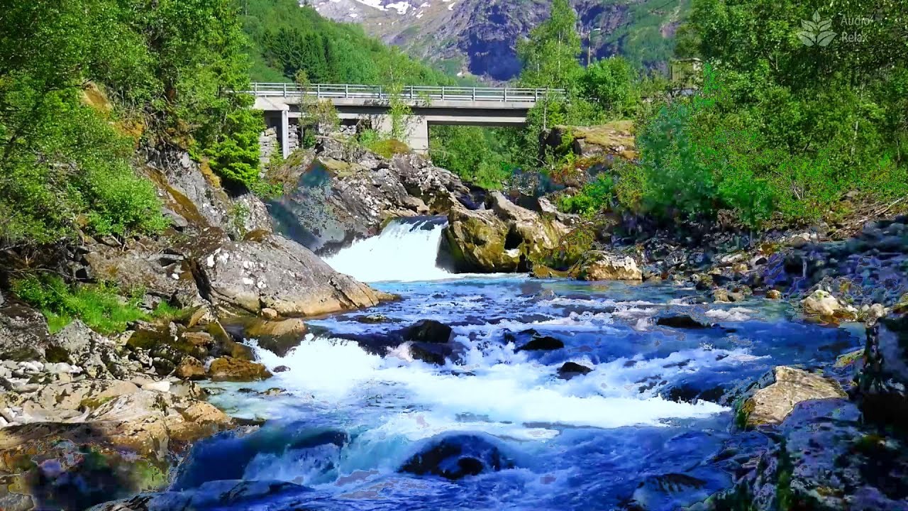 Soothing sounds of a raging river in the mountains. 10 hours. - YouTube