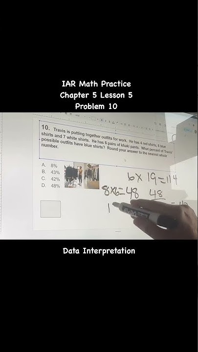 IAR Math Practice Chapter 5 Lesson 5 Problem 10 Data Interpretation ...