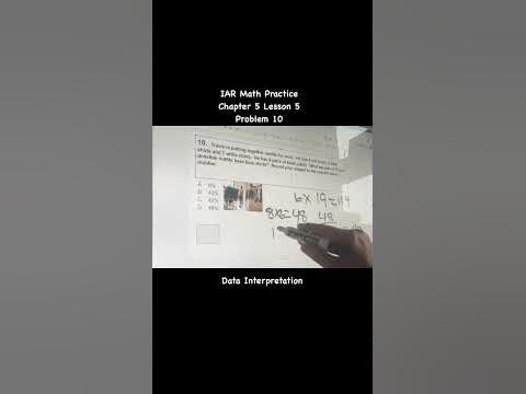 IAR Math Practice Chapter 5 Lesson 5 Problem 10 Data Interpretation ...