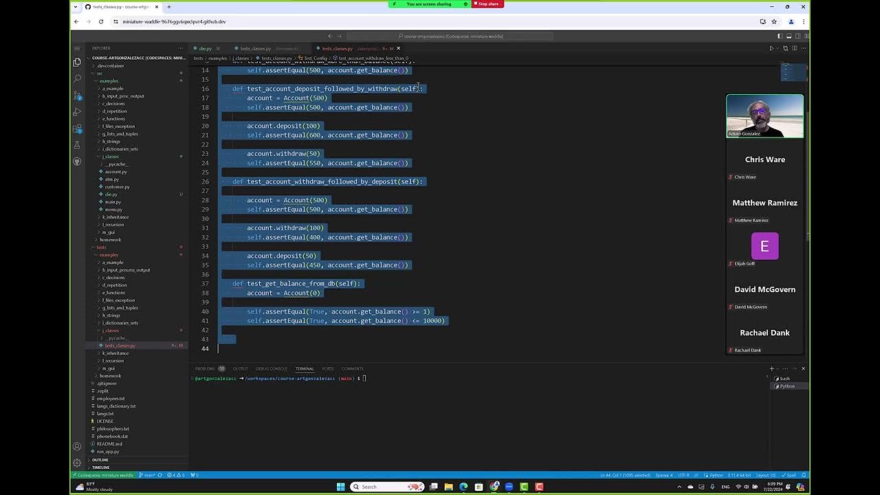 072224 COSC 1336 Python Object-oriented: Multiple classes-Die class - YouTube