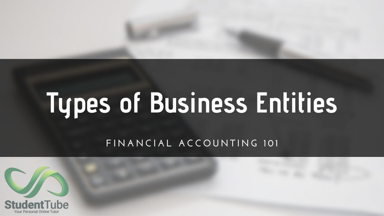 Types of Business Entities? - Financial Accounting 101 by Student Tube ...