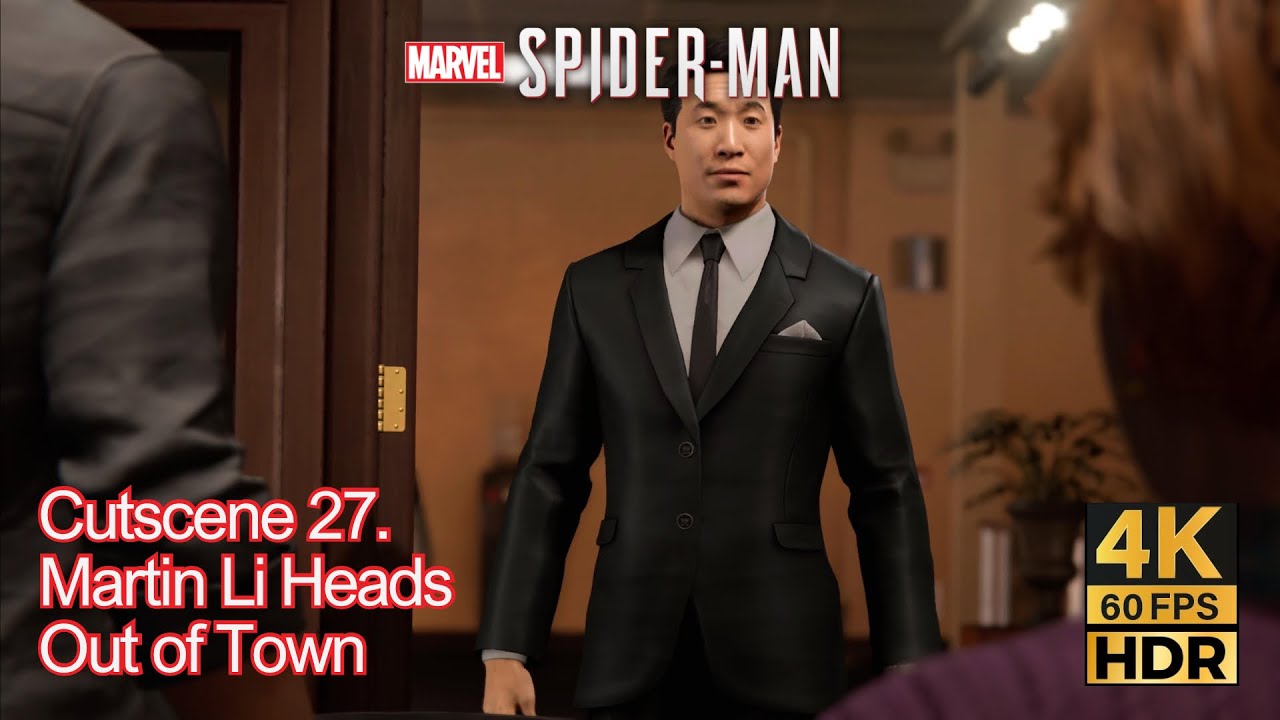 Martin Li Heads Out of Town Cutscene 27. Marvel's Spider-Man Remastered ...