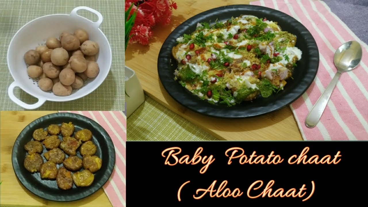 Baby Potato Chaat|crispy potato chaat for evening snack|चटपटा आलू चाट ...