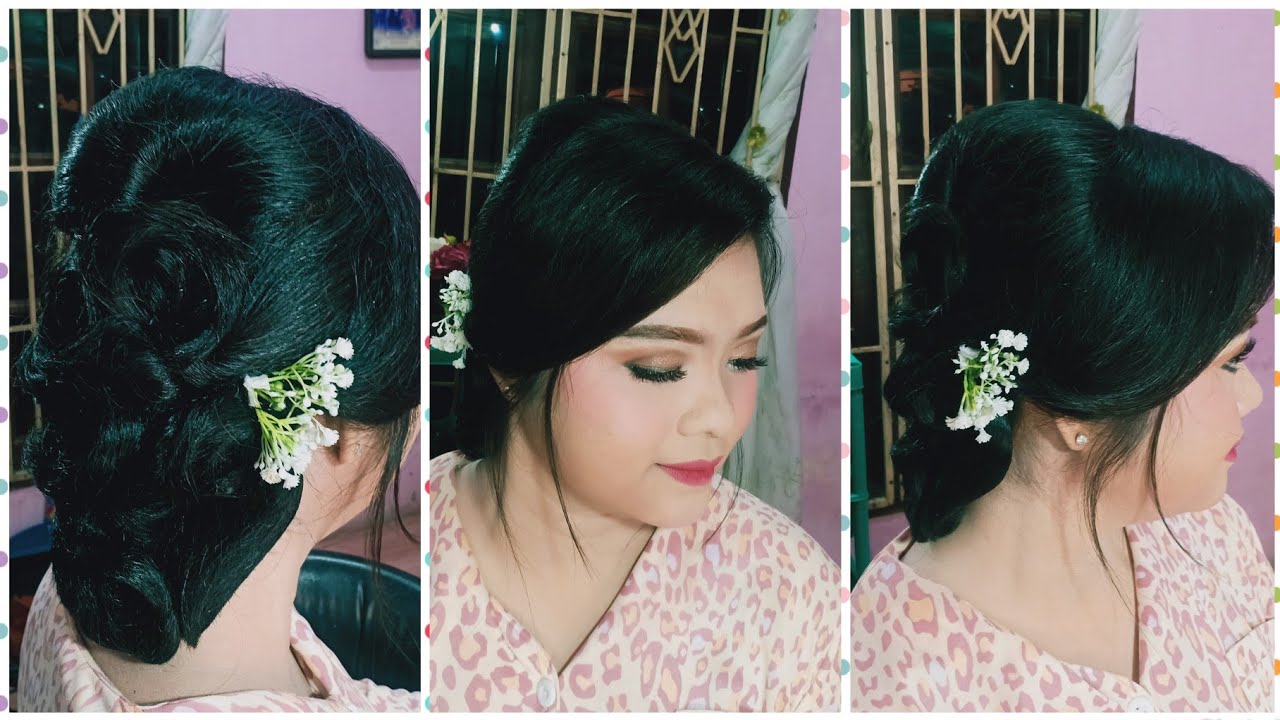 cara sanggul rambut sendiri cocok untuk pakai kebaya yg kra ny Sabrina ...