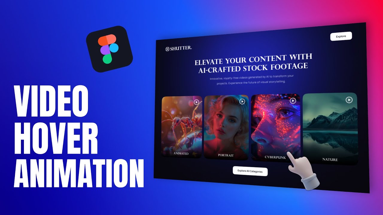 Create INTERACTIVE Video Hover Animation In Figma | Figma Tutorial ...
