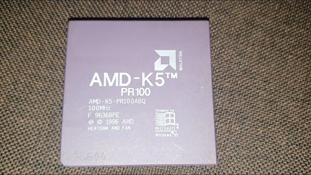 AMD K5 PR100 100Mhz Soket 5 - YouTube