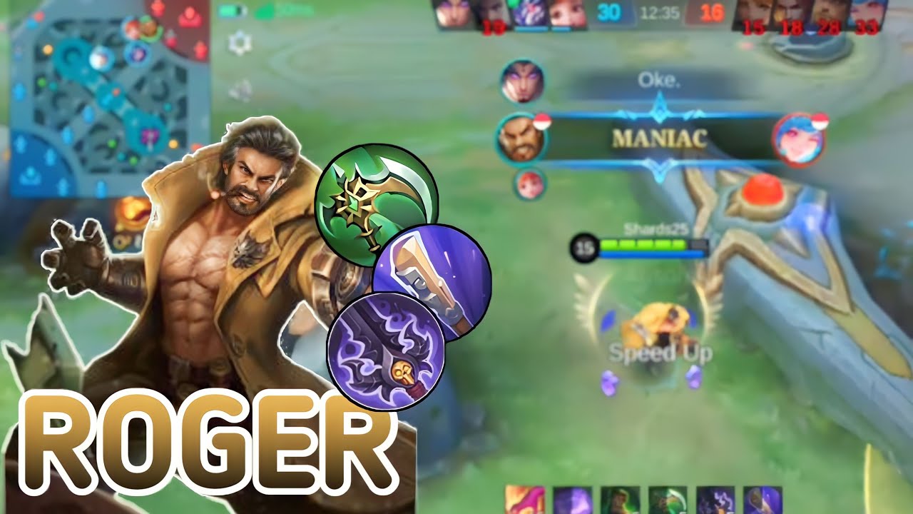GAMEPLAY ROGER !! AKTIFIN KEMBALI CHANNEL INI DENGAN ROGER MANIAC🔥 ...