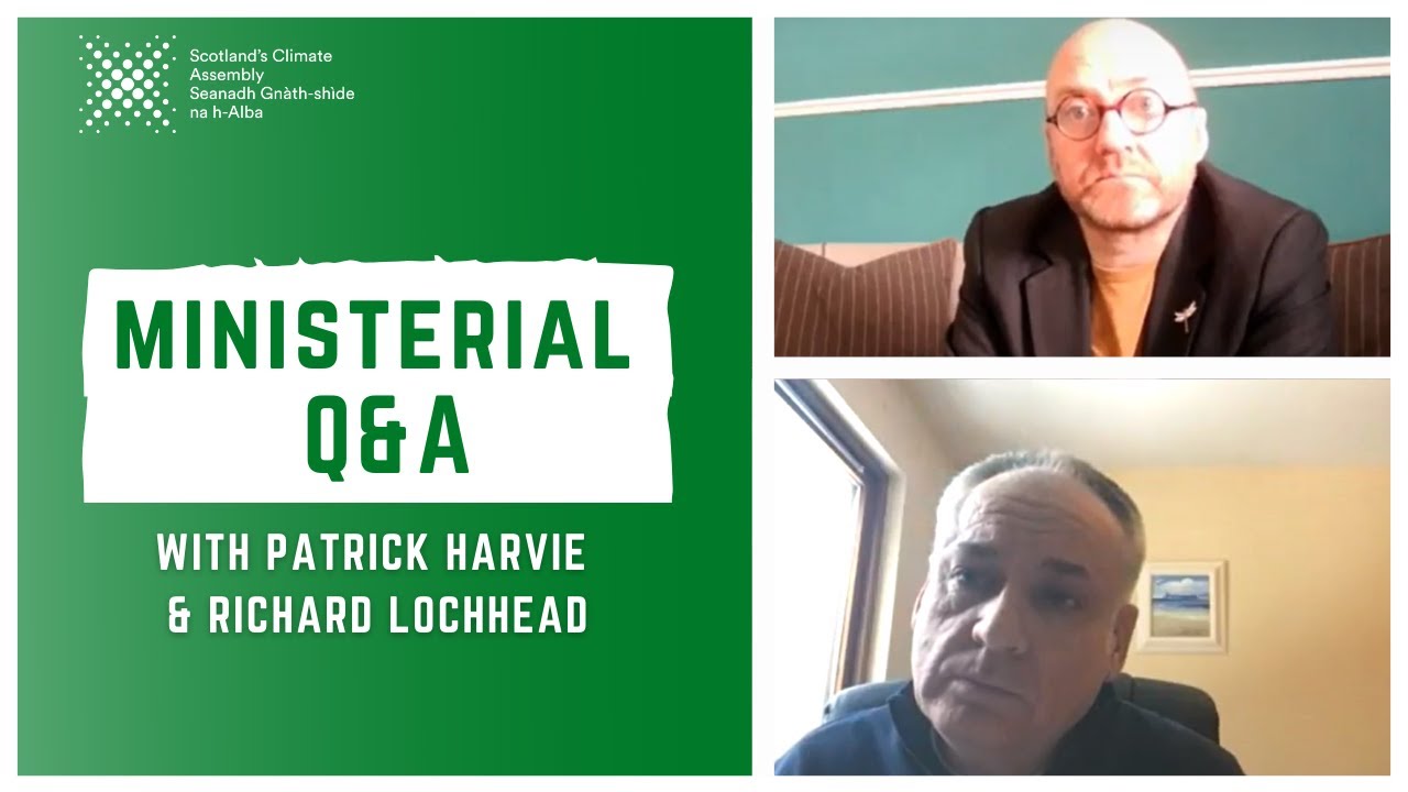 Ministerial Q&A with Patrick Harvie & Richard Lochhead | Weekend 8 ...