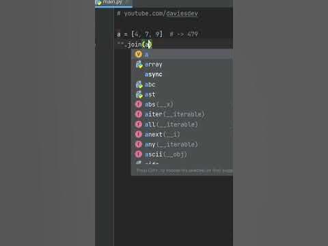 Python Join Function: Combining Strings Like a Boss - YouTube