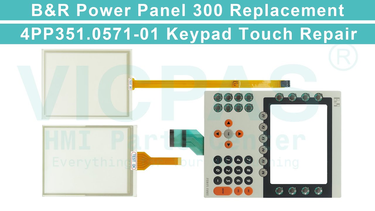 How to Repair B&R Power Panel 300 4PP351-0571-01 Terminal Keypad Touch ...