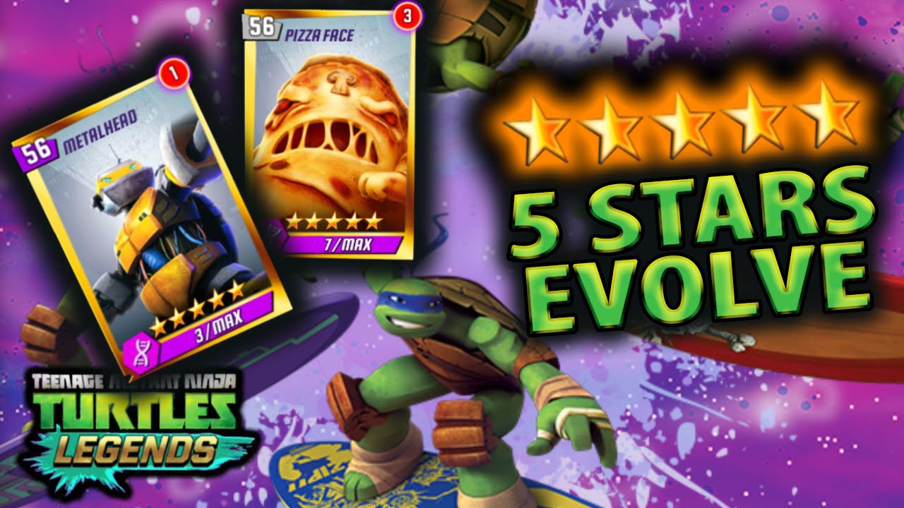 TMNT Legends - 5 STARS EVOLVE, new Skills vs BOSS Chapter 5 Teenage ...