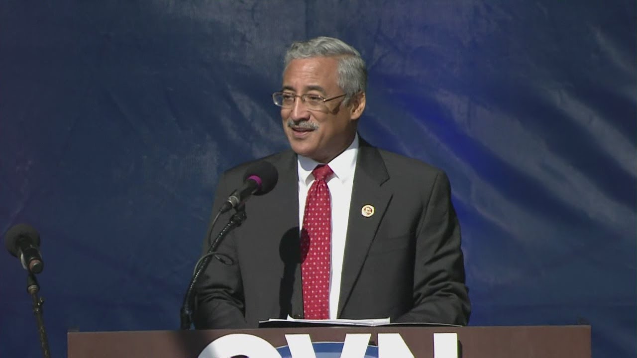 Congressman Bobby Scott speaks at USS Gerald R. Ford christening - YouTube