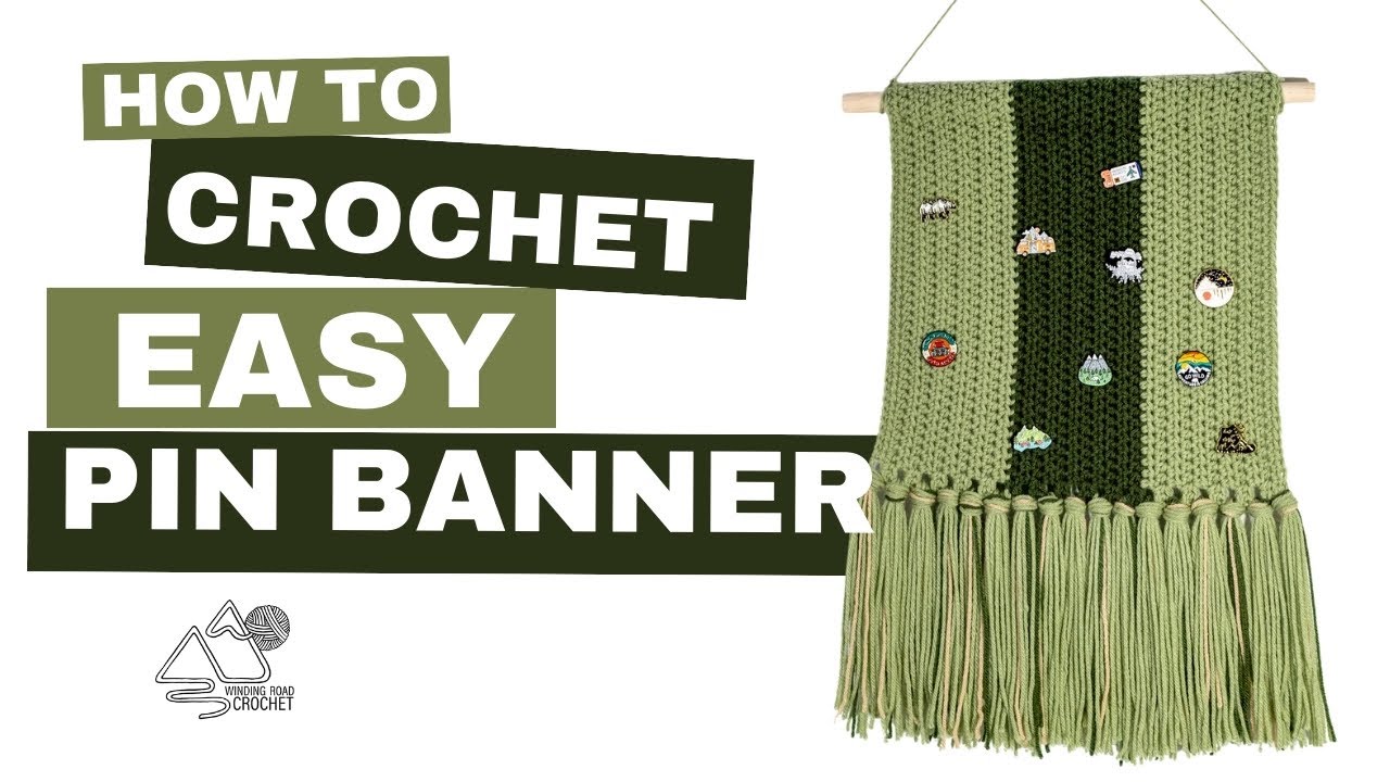 EASY CROCHET Pin Banner the Perfect QUICK Handmade Crochet Gift for Pin ...