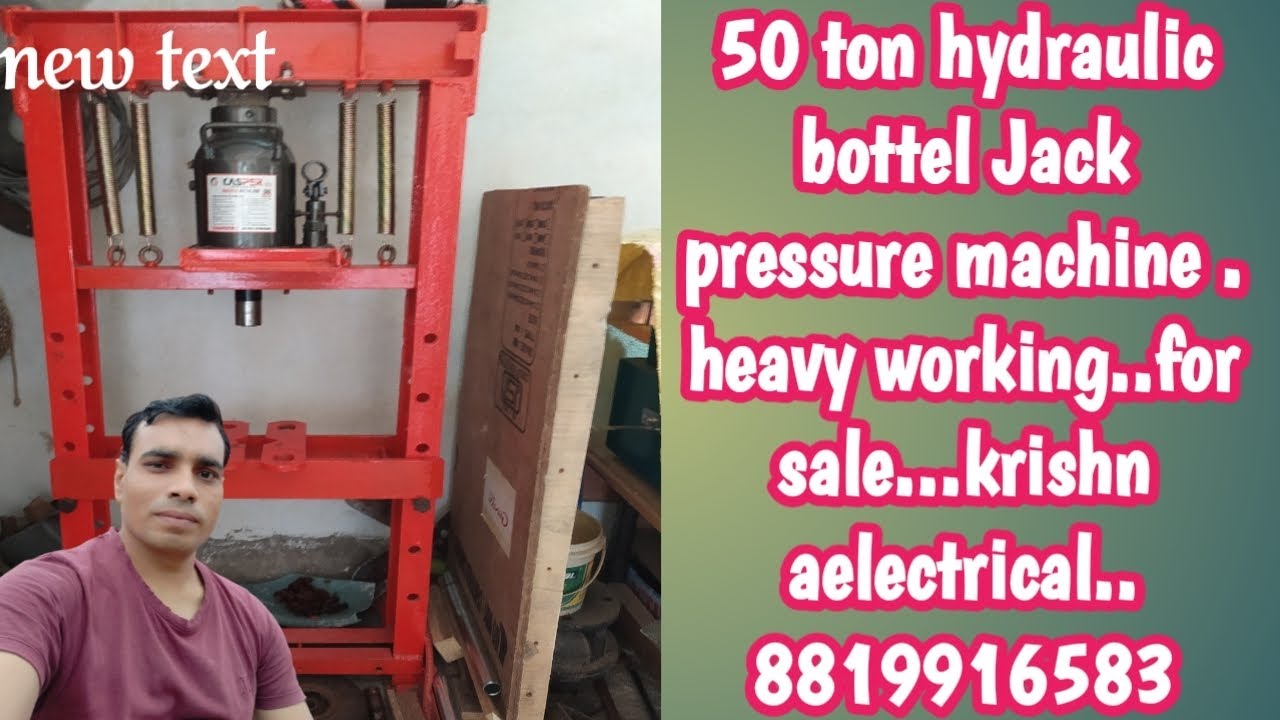50 ton hydraulic bottel jack pressure for sale... heavy work machine ...
