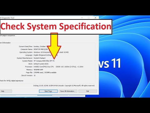2 Ways To Check System Specifications - YouTube
