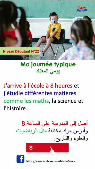 Ma Journée Typique (يومي المعتاد) Partie 2 – Niveau Débutant Leçon N 22 ...