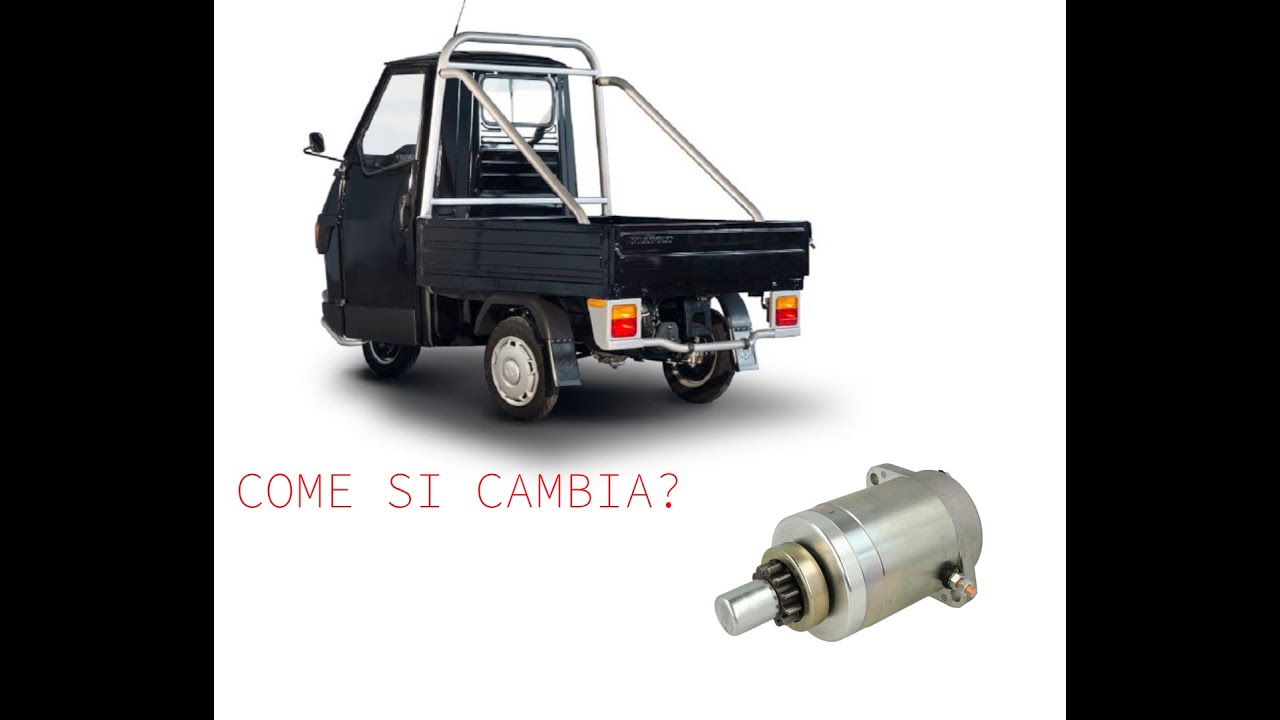 Come cambiare il motorino d'avviamento ape cros 50 - YouTube