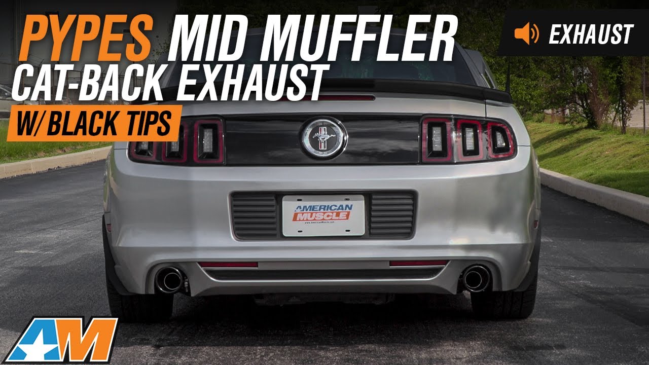 2011-2014 Mustang V6 Pypes Mid Muffler Cat-Back Exhaust Sound Clip ...