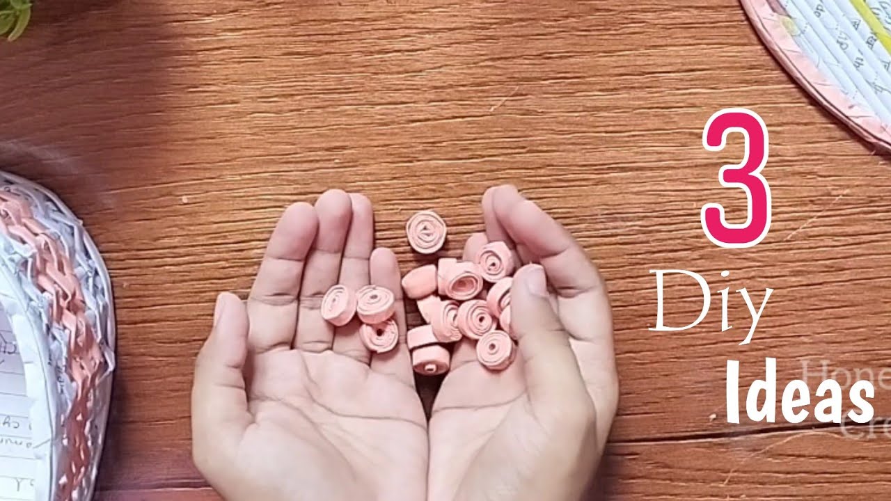 3 DIY Ideas with Paper | Recycle Waste Paper into Beautiful Baskets ...