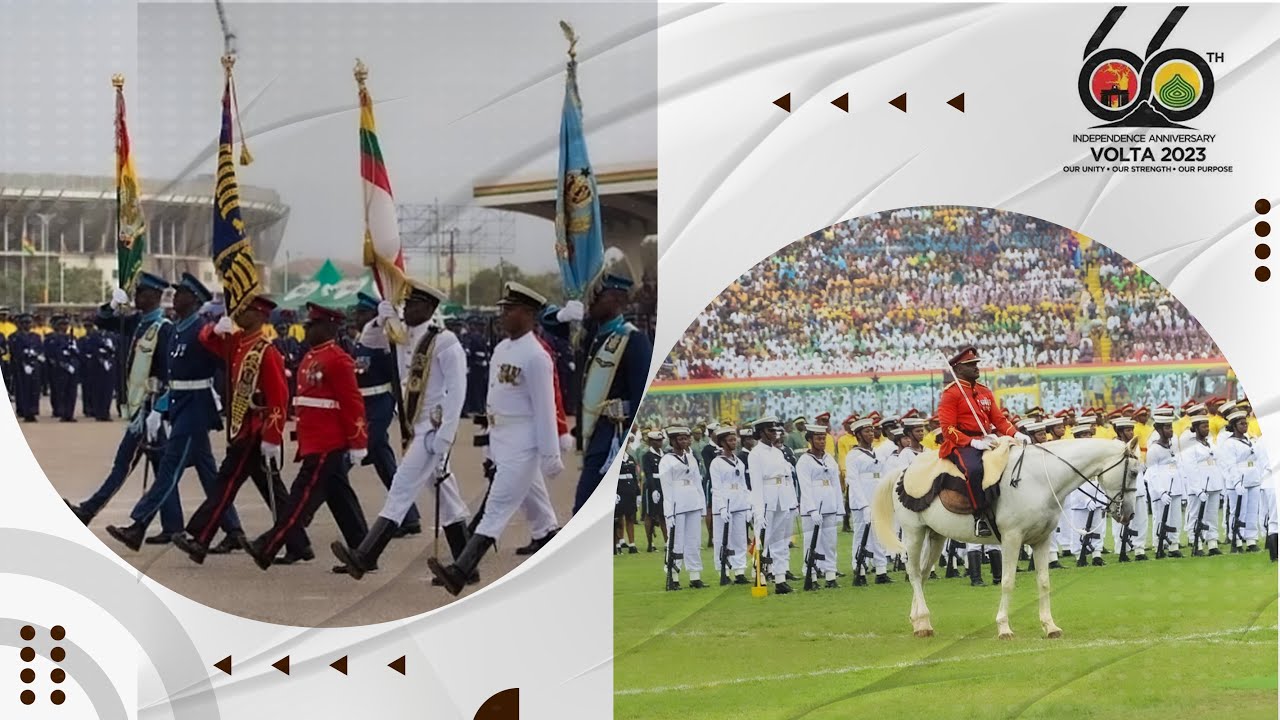 At the 66th Independence Day parade at the YR Centre at Adaklu near Ho ...