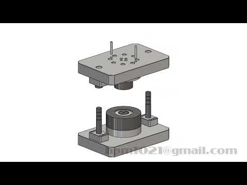 Combination Stamping Die 3 component in single - YouTube