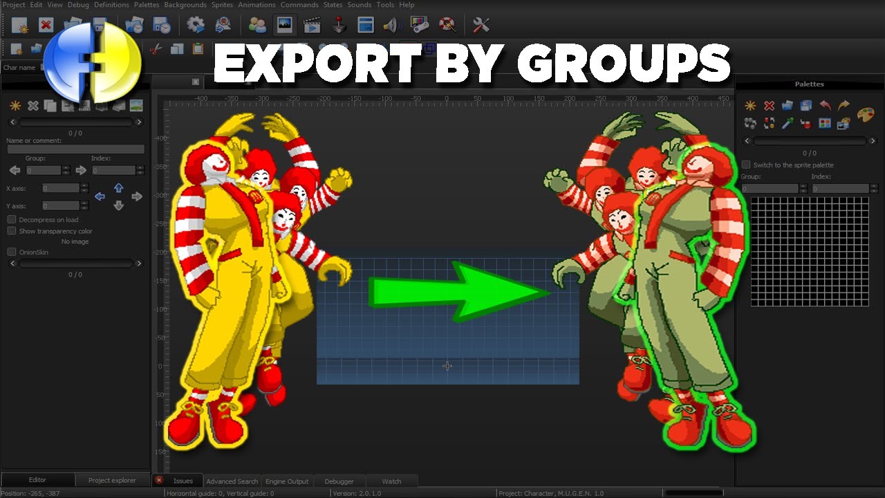 ⚙️ How to Export CHARS SPRITES with Palette Applied in Fighter Factory ...