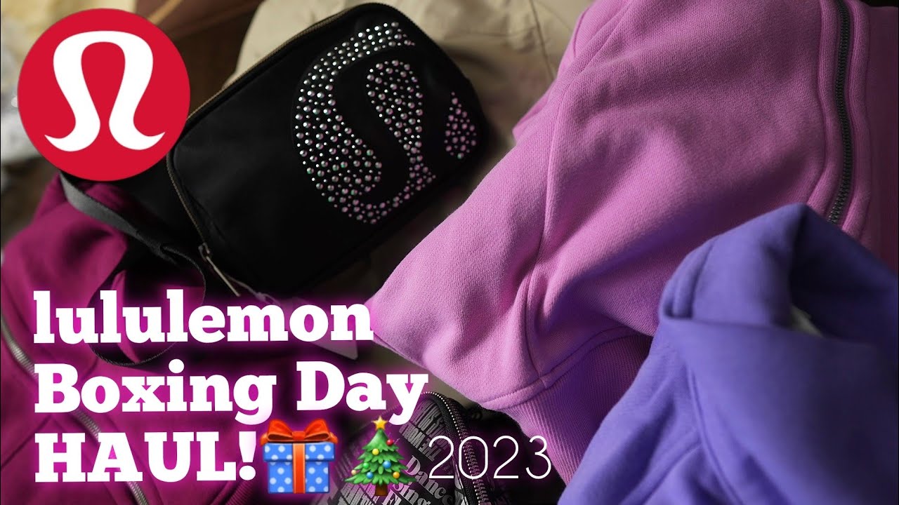 lululemon CHRISTMAS + BOXING DAY HAUL - YouTube