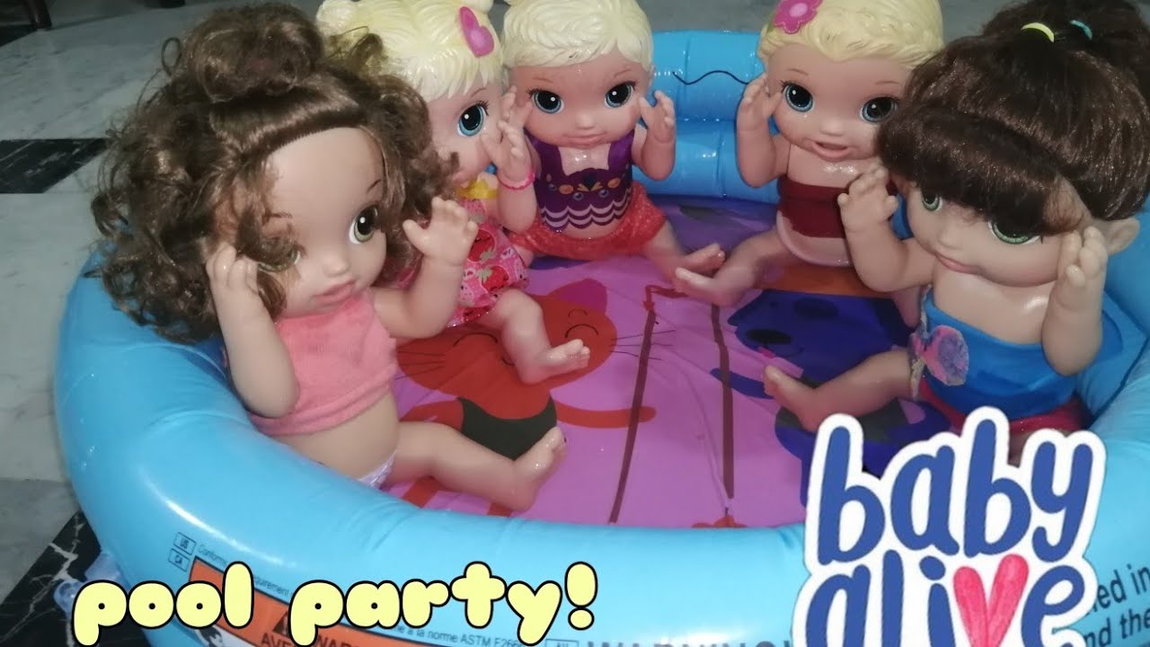 Baby Alive girls ONLY pool party! 🤭 - YouTube