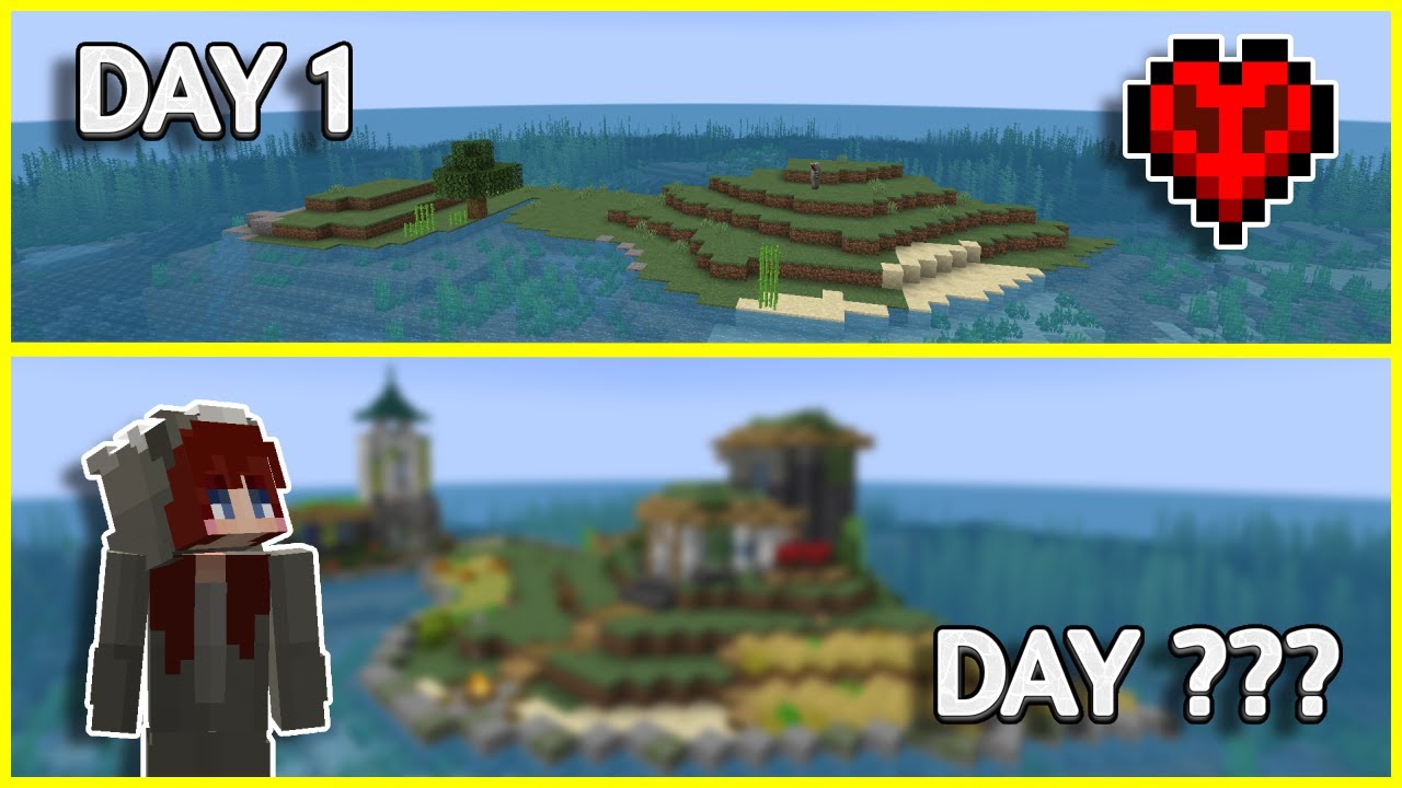 Can I SURVIVE on a DESERTED ISLAND in Minecraft | Episode 2 - YouTube