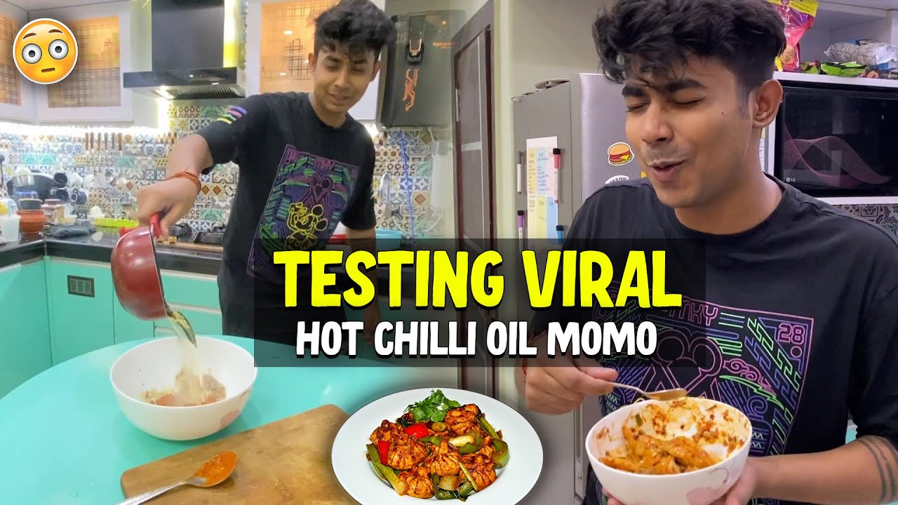*TESTING VIRAL* Hot Chilly Oil Momo Recipe😱 Pt-4 - YouTube