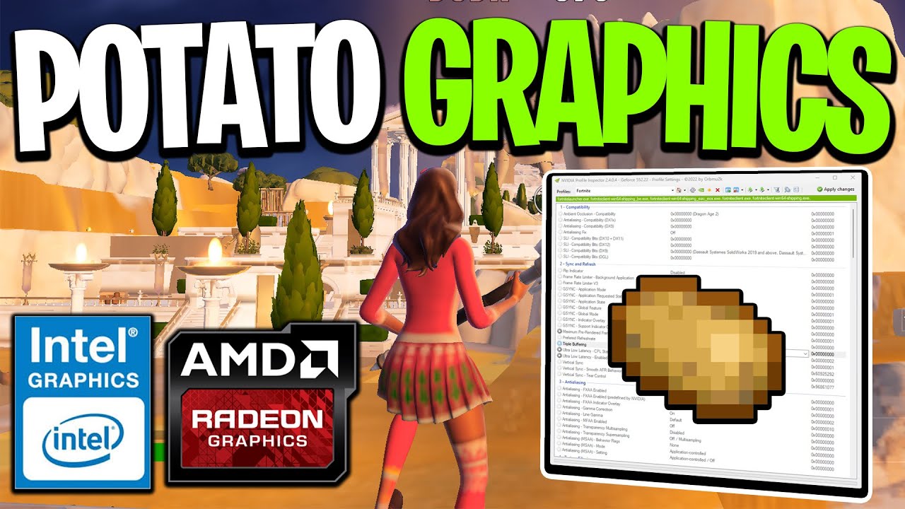 🔧How to Get Potato Graphics in Fortnite! (FPS Boost & Zero Delay) - YouTube