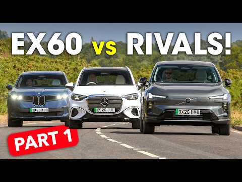 Volvo EX60 vs BMW iX3 vs Mercedes GLC — Electric SUV Group Test (Part 1)