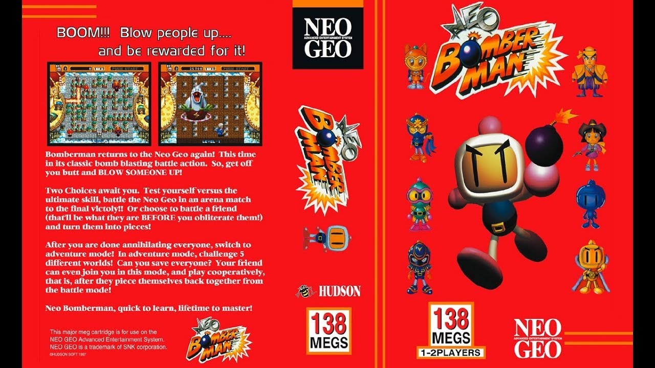 NEO·GEO - Neo Bomberman (Complete All 40 Levels) - YouTube