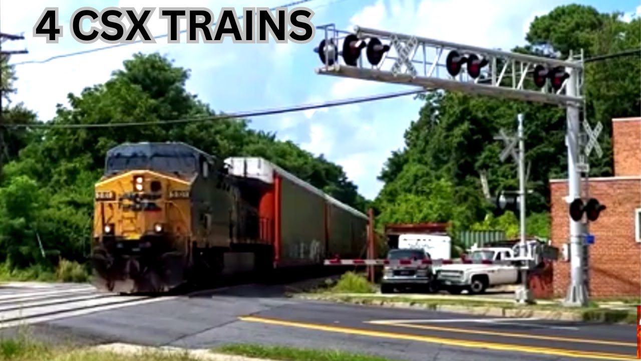 4 CSX TRAINS on Metropolitan Sub-Division - YouTube