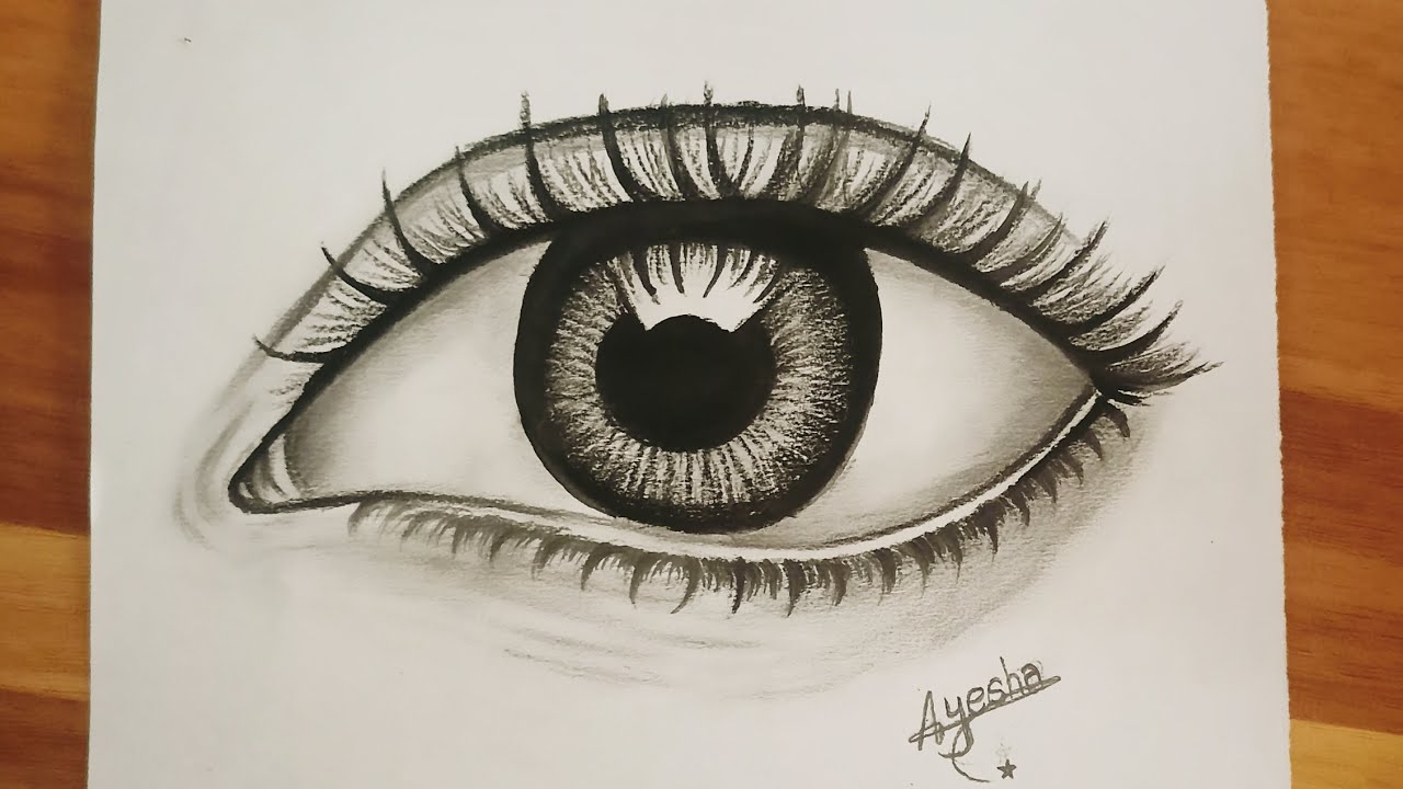 How to draw a realistic Eye ||Easiest Eye Drawing Tutorial || Easy ...