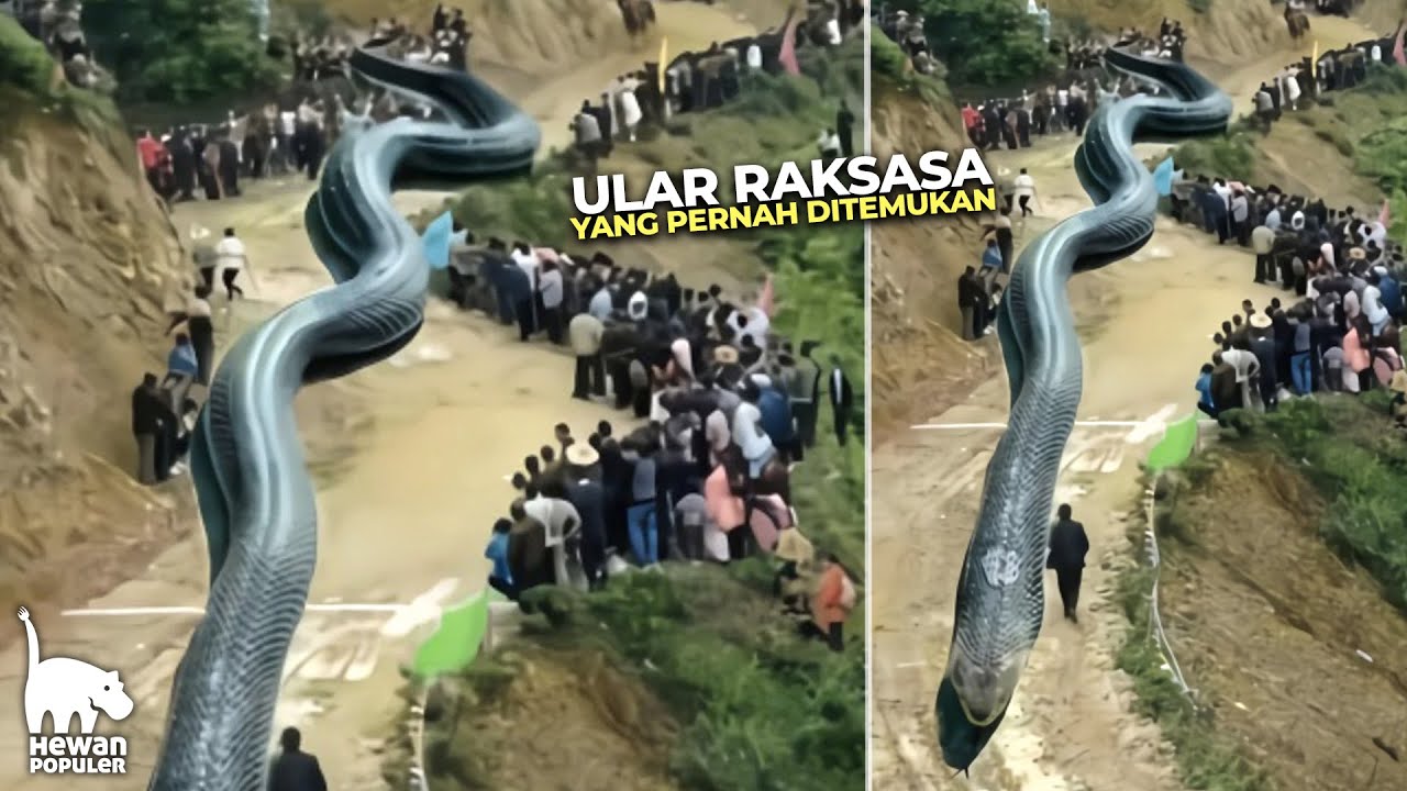 Munculnya Sosok Ular Raksasa Dari Bukit Mendatangi Kerumunan Orang ...